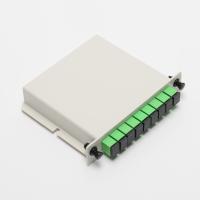 China Cassette Card Insertion Optical PLC Splitter , 1X8 Port SCAPC Optic Fiber Splitter for sale