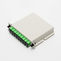 China Cassette Card Insertion Optical PLC Splitter , 1X8 Port SCAPC Optic Fiber Splitter for sale