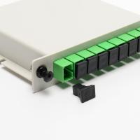 China Cassette Card Insertion Optical PLC Splitter , 1X8 Port SCAPC Optic Fiber Splitter for sale