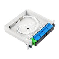 China SCUPC Optic Fiber Splitter 1X8 , Cassette Card Insertion Optical PLC Splitter for sale