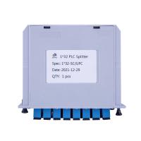 China FTTH Epon Gpon LGX Cassette Type Fiber Optic PLC Splitter 1x32 SC UPC for sale