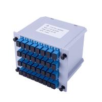 China FTTH Epon Gpon LGX Cassette Type Fiber Optic PLC Splitter 1x32 SC UPC for sale