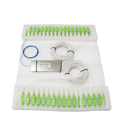 China Mini Steel Tube SC / APC Connector PLC Fiber Optic Splitter 1x64 Blockless Type for sale