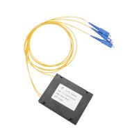 China SC / UPC 2.0mm 1M ABS Module Fiber Optic Splitter G657A 1x2 PLC Singlemode for sale