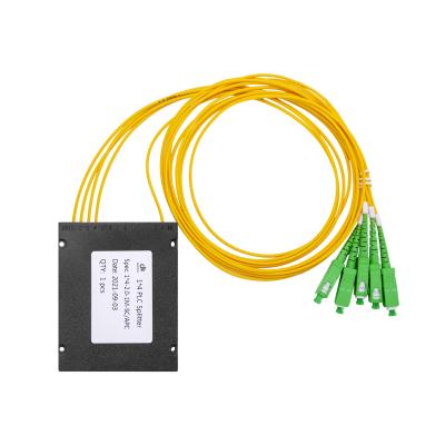 China SC APC Module 1x32 PLC Fiber Optic Splitter ABS Box 2.0mm 3.0mm for sale