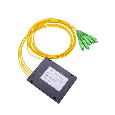 China 2.0mm 3.0mm 1m 1.5m 1X4 SC / APC ABS Box Splitter With Number Ring Label for sale