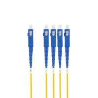 China G657A G625D 1X4 SC / UPC ABS Box Fiber Optic Splitter 2.0mm 3.0mm 1m 1.5m Cable for sale
