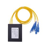 China G657A G625D 1X4 SC / UPC ABS Box Fiber Optic Splitter 2.0mm 3.0mm 1m 1.5m Cable for sale