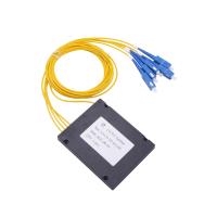 China G657A G625D 1X4 SC / UPC ABS Box Fiber Optic Splitter 2.0mm 3.0mm 1m 1.5m Cable for sale