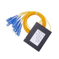 China Plastic ABS Box 1X8 SC UPC PLC Module Fiber Optic PLC Splitter FTTH GPON for sale