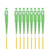 China Singlemode 1x8 Fiber PLC Splitter ABS Box Type SC / APC Connector 8 Ways for sale