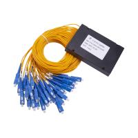 China ABS Box Type Singlemode 9 / 125 OS2 1x32 PLC Fiber Splitter Mini Module SC / UPC for sale
