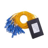 China ABS Box Type Singlemode 9 / 125 OS2 1x32 PLC Fiber Splitter Mini Module SC / UPC for sale