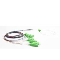 China 1x16 ABS FTTH PLC Splitter G652D G657A with 3.0mm Input Cable for sale