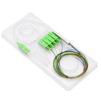 China 1.5m Fiber Optic Splitter , G652D G657A1 G657A2 Sc Apc Splitter 0.9mm for sale