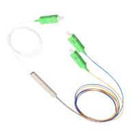 China 1.5m Fiber Optic Splitter , G652D G657A1 G657A2 Sc Apc Splitter 0.9mm for sale