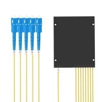 China Low Insertion Loss Fiber Optic Splitter , FTTH ABS box splitter 1x32 for sale