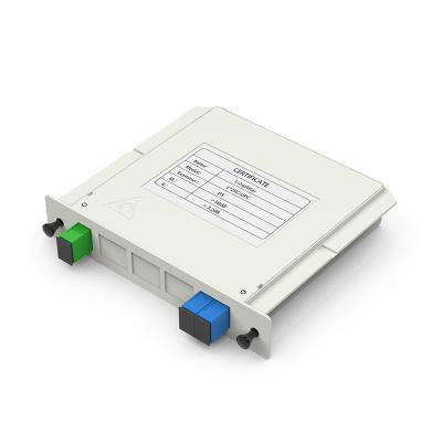 China SC APC UPC Fiber Optic Splitter , Cassette Type LGX Box PLC Splitter for sale