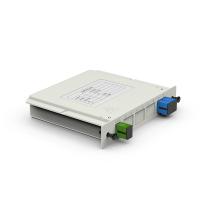 China SC APC UPC Fiber Optic Splitter , Cassette Type LGX Box PLC Splitter for sale