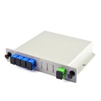 China 4 way sc upc LGX splitter optical fiber 1*4 sc pc FTTH de Fibra Optica PLC Splitter for cassette module for sale