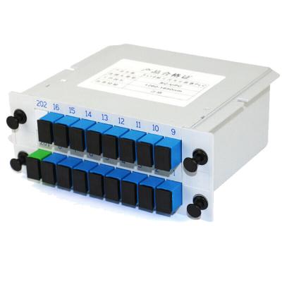 China LGX Cassette Type Plc Splitter Abs Box 1x16 With SC/UPC Connector for sale