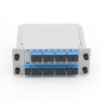 China FTTH 1x16 LGX Box Type Splitter SC APC UPC Fiber Optic PLC Splitter ABS Cassette Plug in Type Splitter Single Mode for sale