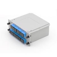 China FTTH 1x16 LGX Box Type Splitter SC APC UPC Fiber Optic PLC Splitter ABS Cassette Plug in Type Splitter Single Mode for sale