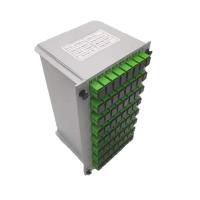 China SC/APC 1 x 64 Fiber Optic PLC Splitter Mini tube Type Splitter Plc Splitter waterproof SC APC LGX box cassette type for sale