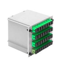 China LGX Box PLC Fiber Optic Splitter 1x32 Cassette Type For PON Networks for sale