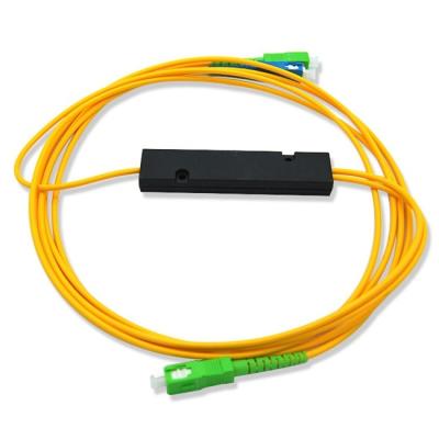 China ABS PLC Fiber Optic Splitter 1x2 Sc Apc with Low Return Loss for sale