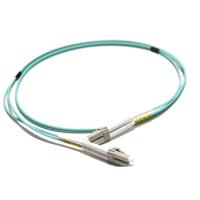 China LC UPC-LC UPC Fiber Optic Patch Cord Multi Mode Simplex OM3 3.0mm Lzsh Cable for sale
