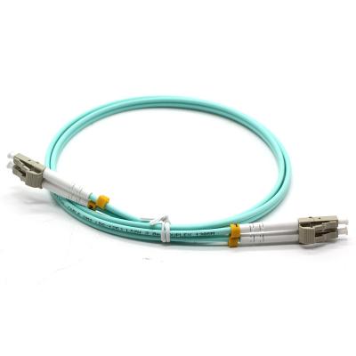 China LC UPC-LC UPC Fiber Optic Patch Cord Multi Mode Simplex OM3 3.0mm Lzsh Cable for sale
