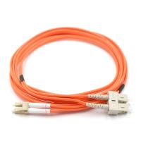 China SC UPC-LC UPC Fiber Optic Patch Cord Multi Mode Simplex 3.0mm Lzsh Cable for sale