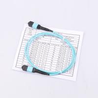 China PVC LSZH Mtp Mpo Patch Cable UPC / APC 0.3dB Insertion Loss for sale