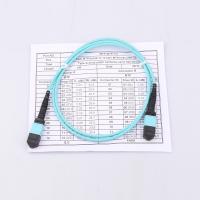 China PVC LSZH Mtp Mpo Patch Cable UPC / APC 0.3dB Insertion Loss for sale