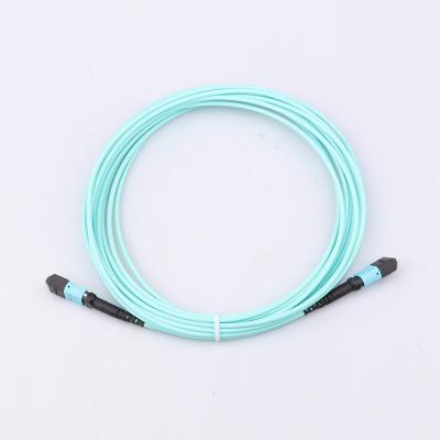 China UPC / APC Fiber Optic Patch Cord , OM3 MTP MPO Fiber Cable 3mm for sale