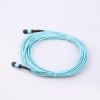 China OM3 MTP Mpo Fiber Cable , PVC LSZH Mpo Patch Cord Compatible with Fast Ethernet for sale
