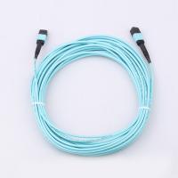 China OM3 MTP Mpo Fiber Cable , PVC LSZH Mpo Patch Cord Compatible with Fast Ethernet for sale