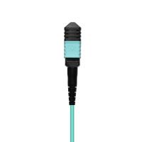 China OM3 MTP Mpo Fiber Cable , PVC LSZH Mpo Patch Cord Compatible with Fast Ethernet for sale