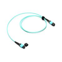 China MPO MTP Fiber Optic Patch Cord PVC LSZH OM3 With Low Insertion Loss for sale