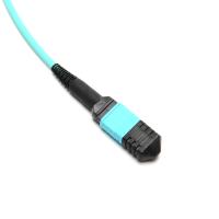 China MPO MTP Fiber Optic Patch Cord PVC LSZH OM3 With Low Insertion Loss for sale