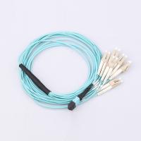 China OM4 MTP Fiber Optic Patch Cord High Stability For 40G Networks for sale