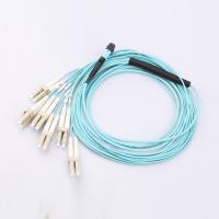 China OM4 MTP Fiber Optic Patch Cord High Stability For 40G Networks for sale