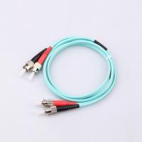 China OM4 St To St Fiber Patch Cable Duplex OFNR PVC LSZH 3.0mm for sale