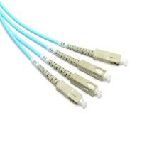 China 4 Core Sc Lc Fiber Patch Cord Armoured Multi Mode OM3 PVC LSZH 3.0mm for sale