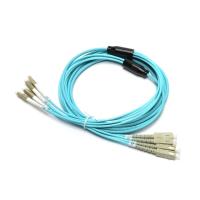 China 4 Core Sc Lc Fiber Patch Cord Armoured Multi Mode OM3 PVC LSZH 3.0mm for sale