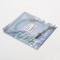 China MPO-LC Fiber Optic Patch Cord 8 Core Aqua Round Bundle OM3 PVC LSZH 3.0mm for sale