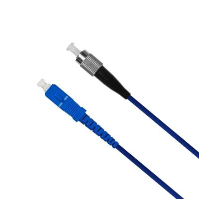China Armoured Fc Sc Fiber Patch Cord Single mode 3.0mm PVC LSZH Jacket for sale