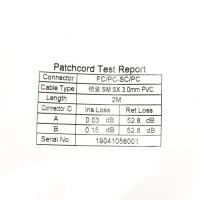 China FC SC Fiber Optic Patch Cord , Simplex Fiber Jumper 3.0mm armoured for sale