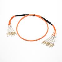 China OM3 6 Core Fiber Optic Patch Cord , Multi Mode Simplex LC LC Fiber Jumper 3.0mm for sale